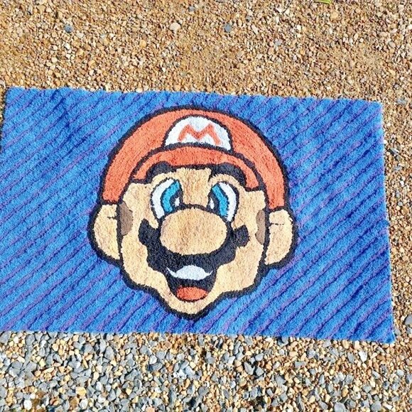Accents | Super Mario Bros Kids Accent Rug 48 X 3 Tufted Cotton ...